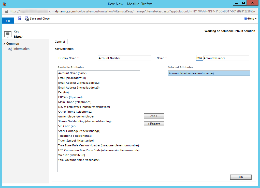 New CRM SDK Feature - Alternate Keys