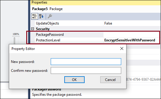 Preserving Sensitive Properties in SSIS Packages