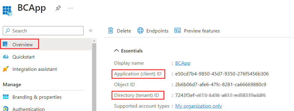 Setting Up an OAuth Connection to Business Central Online