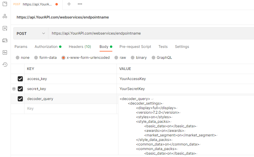 Working with Form-Urlencoded Request Body Using KingswaySoft