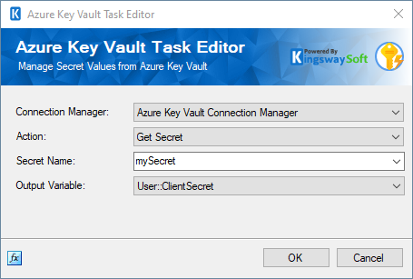 Using KingswaySoft to Secure and Use Secrets from Azure Key Vault