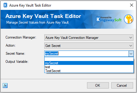 Using KingswaySoft to Secure and Use Secrets from Azure Key Vault