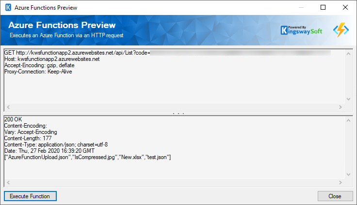Help Manual - Azure Functions Source - SSIS Productivity Pack