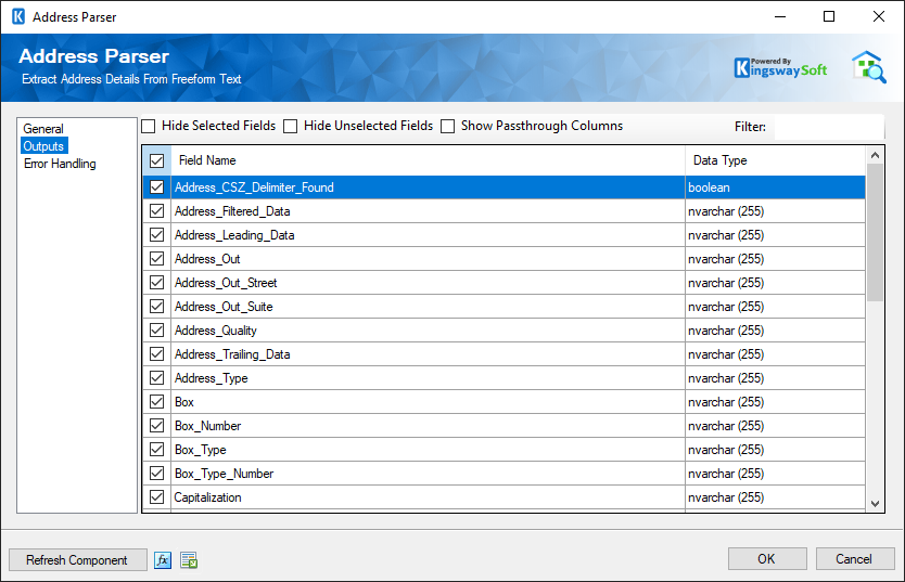 Help Manual - Address Parser - SSIS Productivity Pack