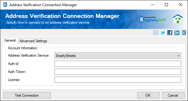 Help Manual - Address Verification Connection Manager