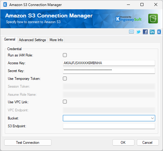 Help Manual - Amazon S3 Connection Manager - KingswaySoft