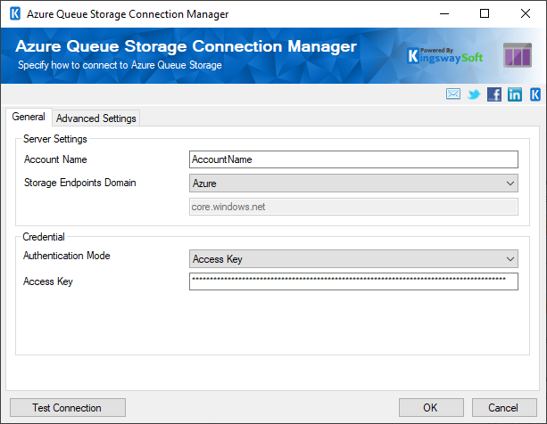 Help Manual - Azure Queue Storage Connection Manager - KingswaySoft