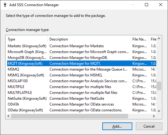 Help Manual - MQTT Connection Manager - KingswaySoft