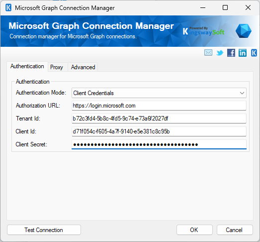 Help Manual - Microsoft Graph Connection Manager - SSIS Productivity Pack
