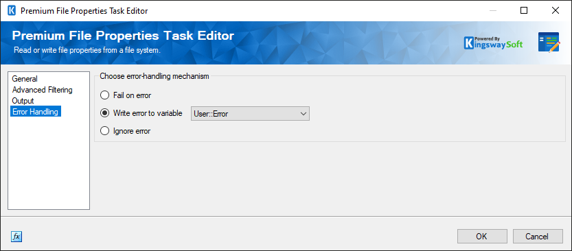 Help Manual - Premium File Properties Task - KingswaySoft