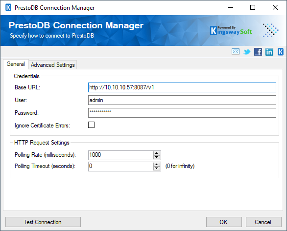 Help Manual - PrestoDB Connection Manager - KingswaySoft