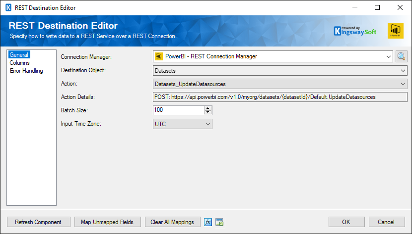 Help Manual - Power BI Destination - KingswaySoft